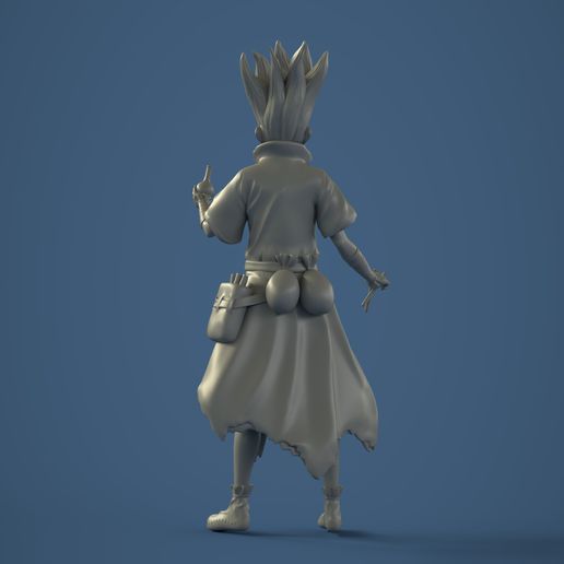 👾 Senku. Dr. Stone・ 3D File for 3D printing・Cults