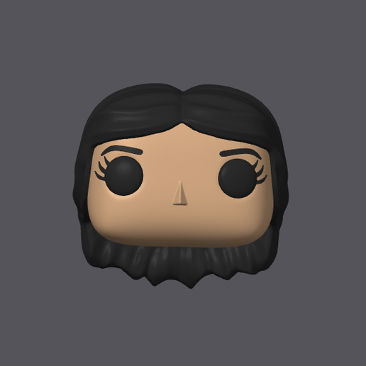 ♀️ Custom funko pop head female 4・ 3MF File for 3D printing・Cults