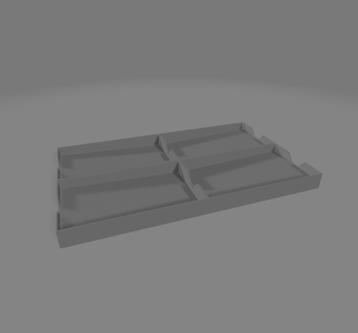 🃏 Two Deck Card Tray with Discard Slots・ STL File for 3D printing・Cults