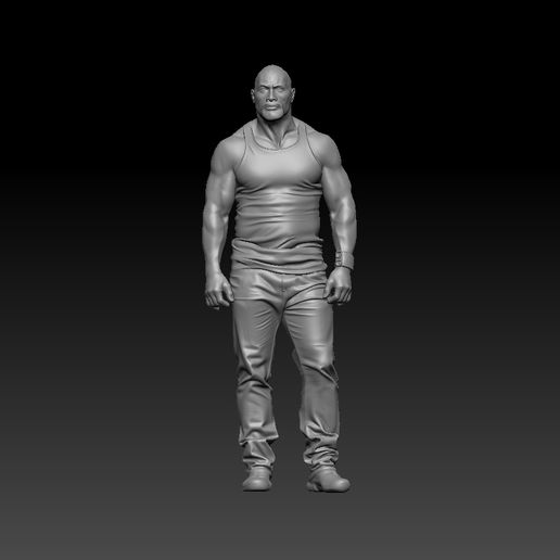 👾 Dwayne Johnson・ STL File for 3D printing・Cults