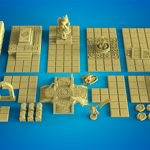 🎲 Mini dungeon 15mm・ 3D File for ・Cults