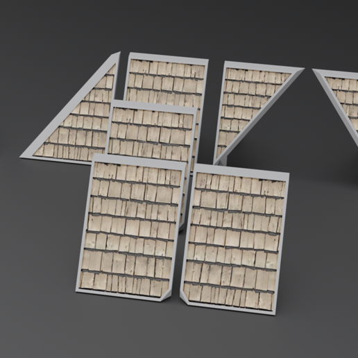 🎲 DnD Terrain Cracked Rooftiles Textures (DnD Modular System)・Free 3D ...