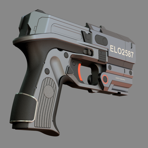 🔫 Futuristic Laser Pistol・ STL File for 3D printing・Cults