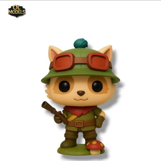 🍄 Teemo Chibi Figure League of Legends 3D Model・ STL File for 3D ...