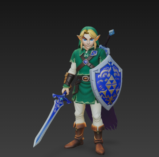 🔗 Link - The Hero of Hyrule 3D Model・ STL File for 3D printing・Cults