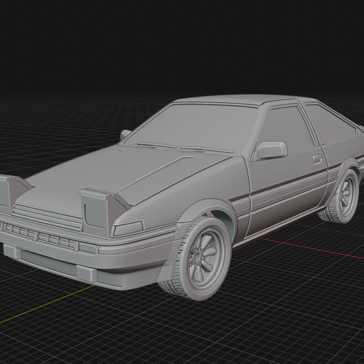 🚗 1/64 ae86 trueno・Free STL File for 3D printing・Cults
