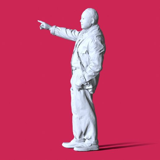 👨 Miniature Pose Character C111・Free OBJ File for ・Cults