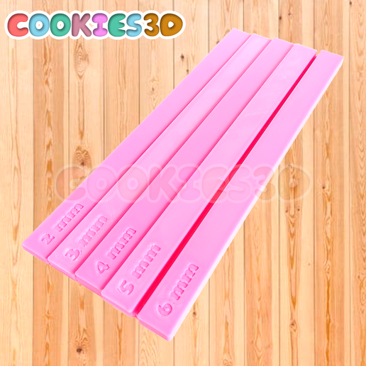 🥖 Leveling rods 2,3,4,5,6,7,8 mm - Leveling rods・ STL File for 3D ...