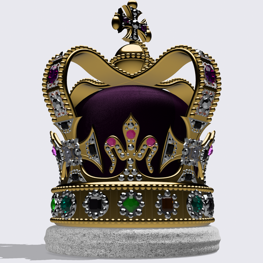 👑 Saint Edward Crown King Charles Britain Coronation St Edward・ 3D File ...