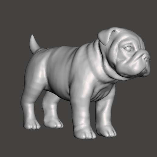 🐕 Bulldog Puppy・ STL File for 3D printing・Cults