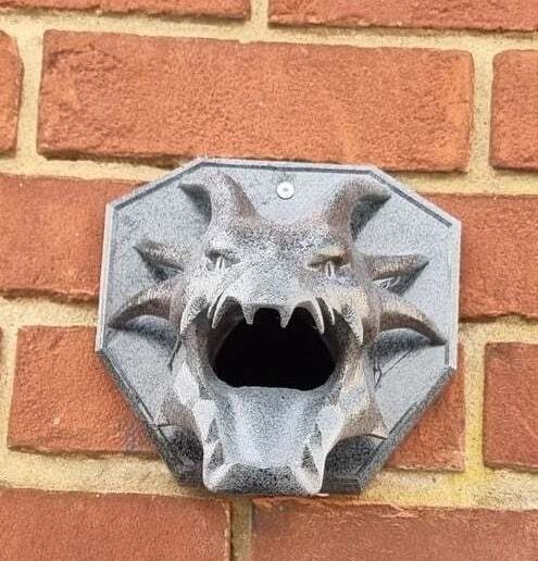 🐉 Dragon head extraction vent・ STL File for 3D printing・Cults