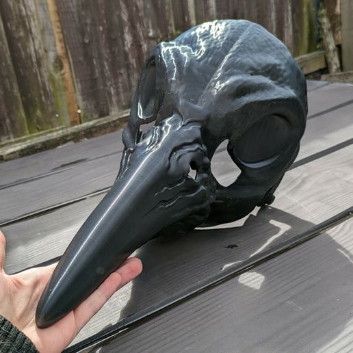 🐦 Raven full head mask・3D Print with the Ender 3D printer・Cults