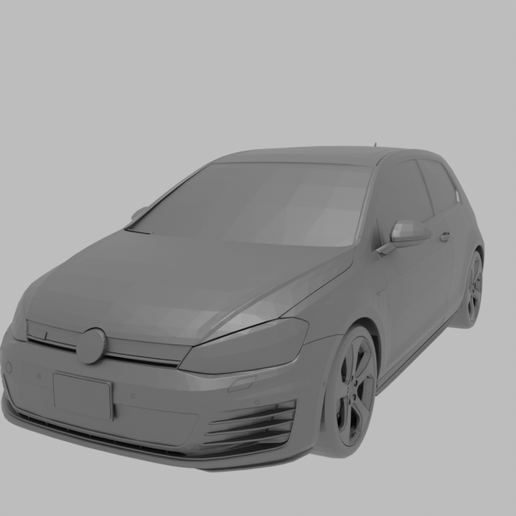 🚗 Volkswagen Golf GTI MK7・Archivo STL para Impresión 3D・Cults