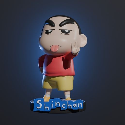 STL file SHINCHAN - CRAYON SHIN-CHAN 🖍️ ・3D print design to download・Cults