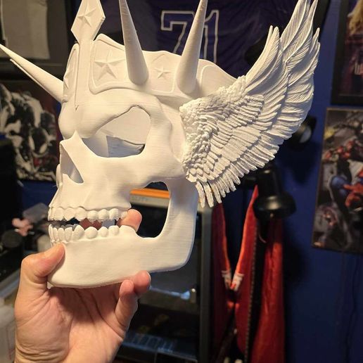💀 Cody Rhodes WrestleMania 40 Winged Skull Mask WWE・ STL File for 3D ...