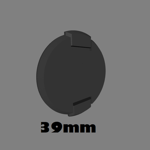 STL file 39mm CAMERA LENS COVER 📷 ・3D print design to download・Cults