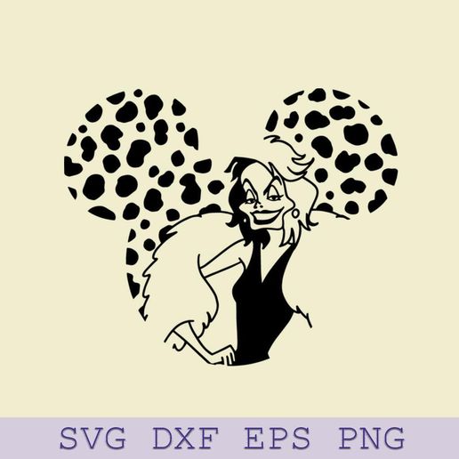 cruella de vil svg