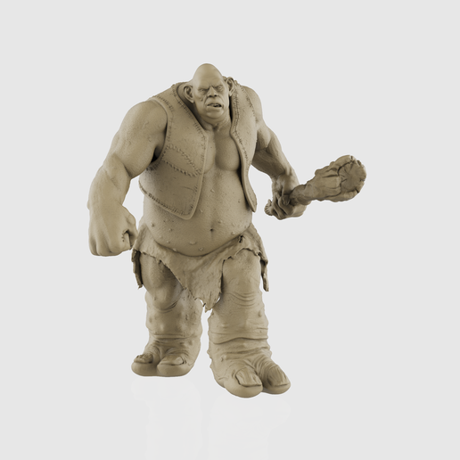 ⛰️ Mountain Troll Harry Potter Fan Art Fixed Solid 20 cm・ STL File for 3D printing・Cults