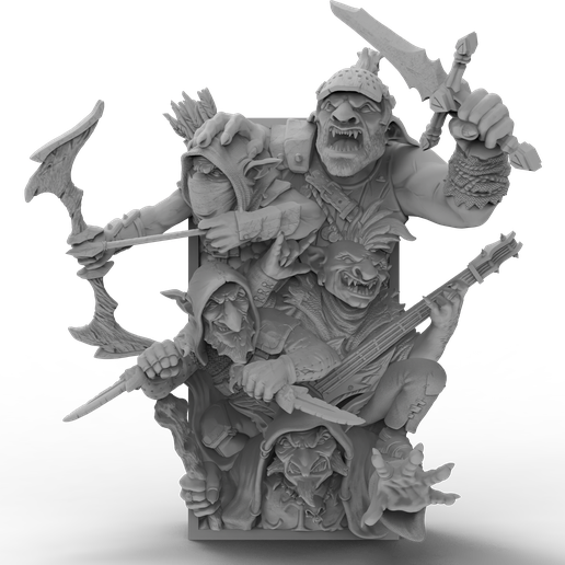 3D file 3D Model STL File for CNC Router/Laser & 3D Printer Goblin Book Nook 📁 ・3D printable ...