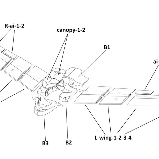 🪶 Delta Wing RC・ STL File for 3D printing・Cults