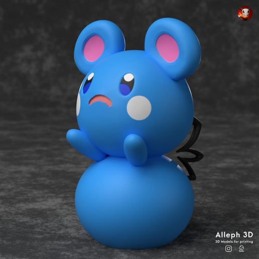 🐉 Pokemon azurill evolution pack・ STL File for 3D printing・Cults