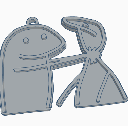 🗝️ Flork - Hanging Keychain・Free STL File for 3D printing・Cults