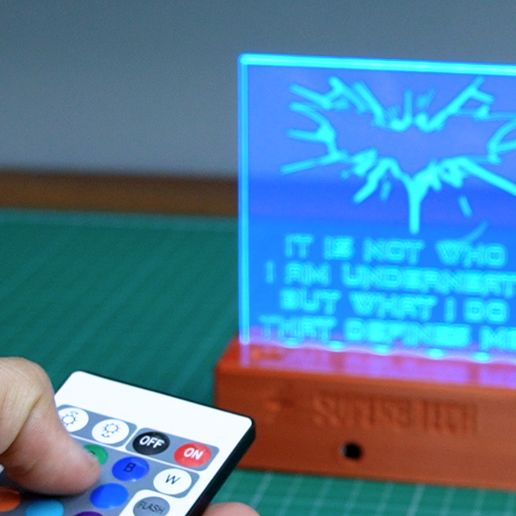 Free STL file DIY Acrylic LED Desk Sign 🪞 ・3D printable model to ...