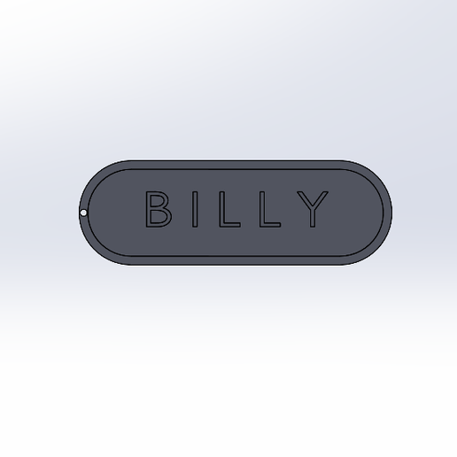 🗝️ NAME TAG - BILLY・ STL File for 3D printing and CNC machining - Laser ...