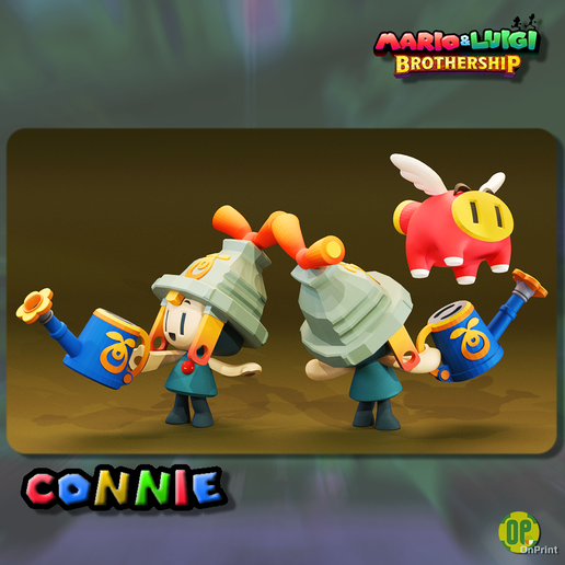 🦸 'Connie' - de 'Mario & Luigi Brothership' -・Archivo 3D para Impresión ...