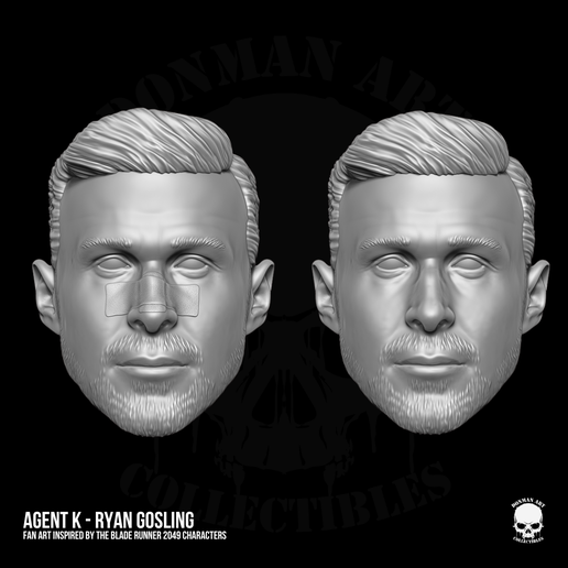 🎨 Agent K Blade Runner Fan Art 3D printable files for Action Figures ...