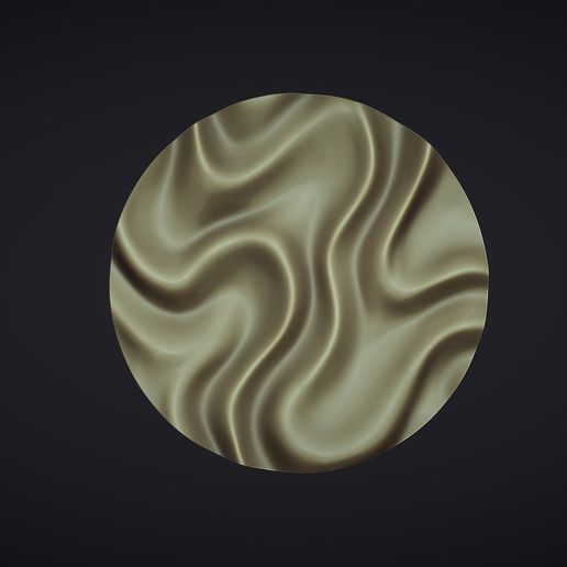 🟣 Drapery Circle Wall Art Panel 3D model・ STL File for 3D printing and ...