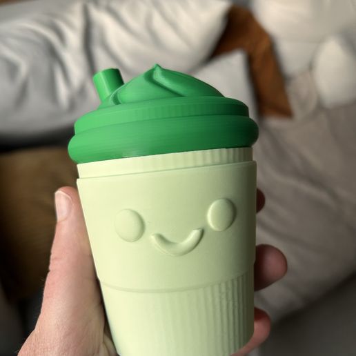 ☕ CUTE KAWAII TO GO COFFEE CUP STASH CONTAINER - PERSONAL USE・3D Print ...