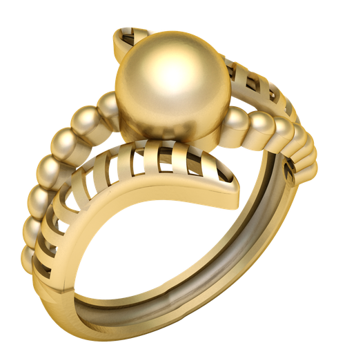 💍 Stylish boll ring for women 3d Printable model・ STL File for 3D ...