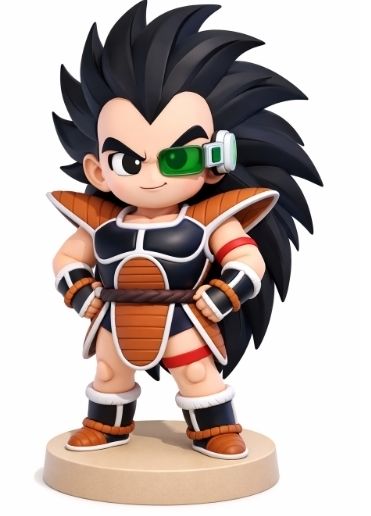 🎲 Raditz DBZ Chibi・ STL File for 3D printing・Cults