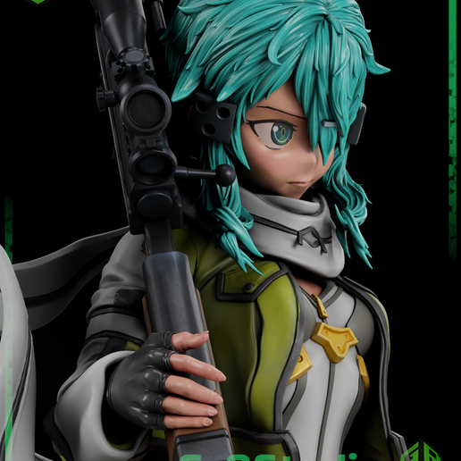 🗡️ Sinon - Sword Art Online - Gun Gale・ 3D File for 3D printing・Cults