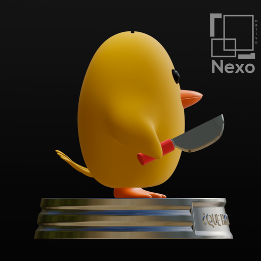 Archivo STL PATO CON CUCHILLO DEL MEME 🔪 ・Modelo de impresión 3D para ...