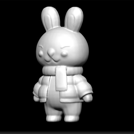 STL file Cute Bunny Model - Bunny STL - Rabbit Figurine 3D - Adorable ...