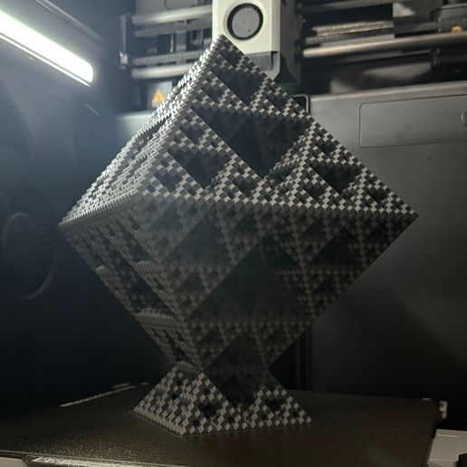 Free STL file Rhombic Dodecahedral Sierpiński Octahedron Fractal ...