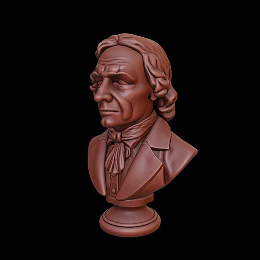 3D file Rene Descartes Bust 👤 ・3D printing design to download・Cults
