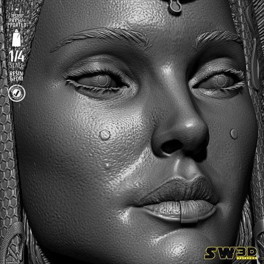 👤 PADME PORTRAIT BUST - TESTED AND READY FOR 3D PRINTING・ 3D File for ...