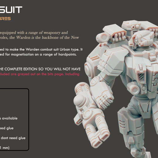 🆕 Great Good | New Expansion, Warden Suit: Urban Warfare Type・ 3D File ...
