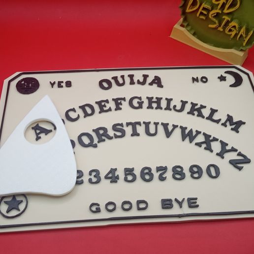 👻 Ouija Board With Planchette・ STL File for 3D printing・Cults