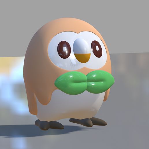 Файл STL ROWLETT DESIGN - POKEMON HIGH RESOLUTION 🐉 ・Дизайн для ...