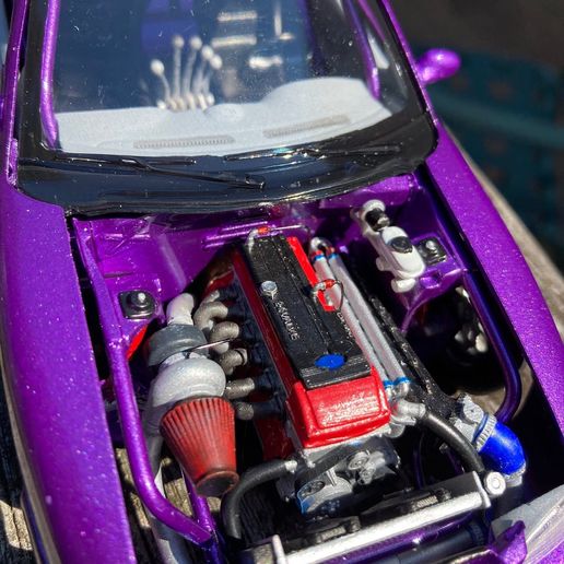 🚙 Billet Ford Barra Turbo engine with Sequential gearbox combo・3D Print ...