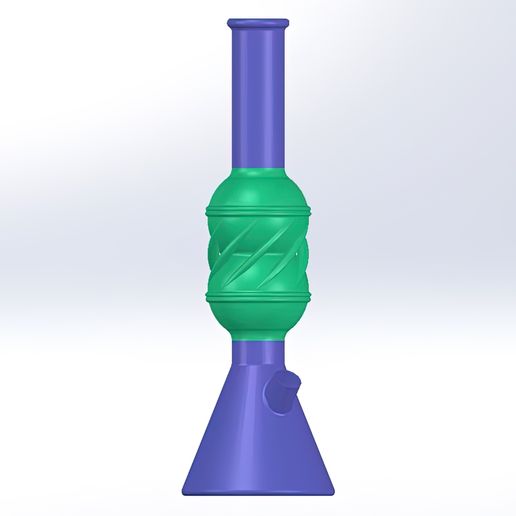 💐 Customizable Bong Attachment - Spiraling Balls・ 3D File for 3D ...