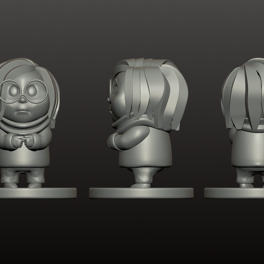 3D file Sadness Inside out 1/2 👧 ・3D printer model to download・Cults