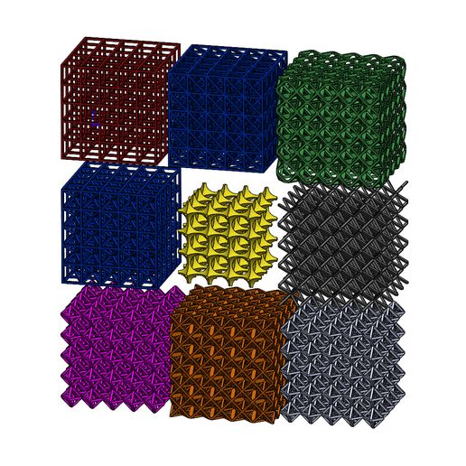 3MF-Datei 3D Lattice Structures 3D print model herunterladen • 3D ...