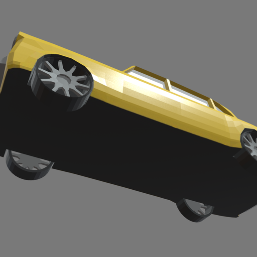 STL file Low Poly Taxi // Design 01 🚕 (OBJ)・3D printable model to ...