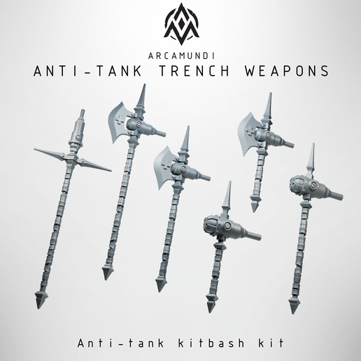 🔫 Anti-Tank Trench Weapons Pack・Archivo 3D para Impresión 3D・Cults