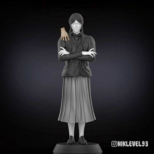 🧛 Wednesday Addams STL Model・ STL File for 3D printing・Cults